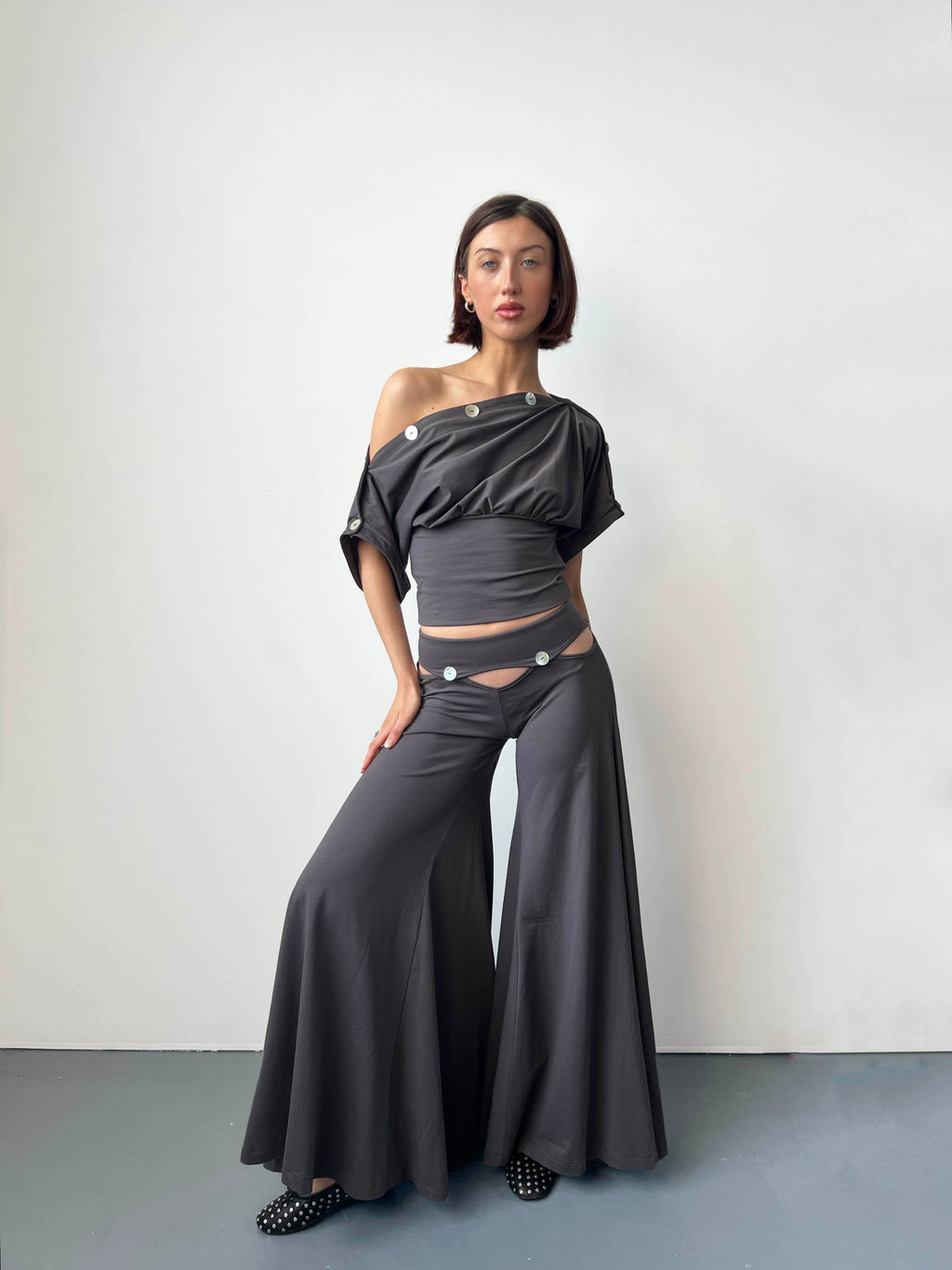 Ruby Top - Charcoal – Studio Katie Gray